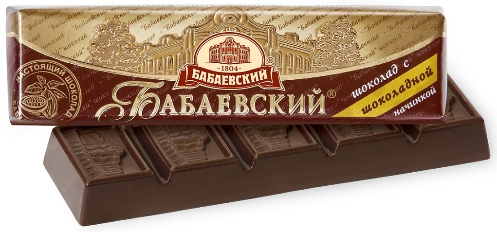 Шоколад "БАБАЕВСКИЙ" с шоколадной начинкой 50гр * 4 шт - купить с ...