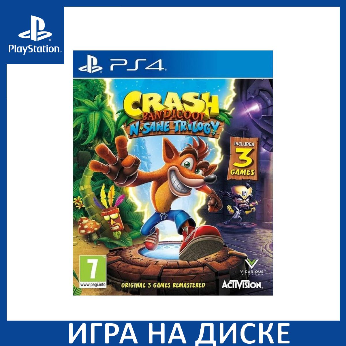 Crash Bandicoot N. Sane Trilogy PS4 PlayStation 4 OZON 1331057700