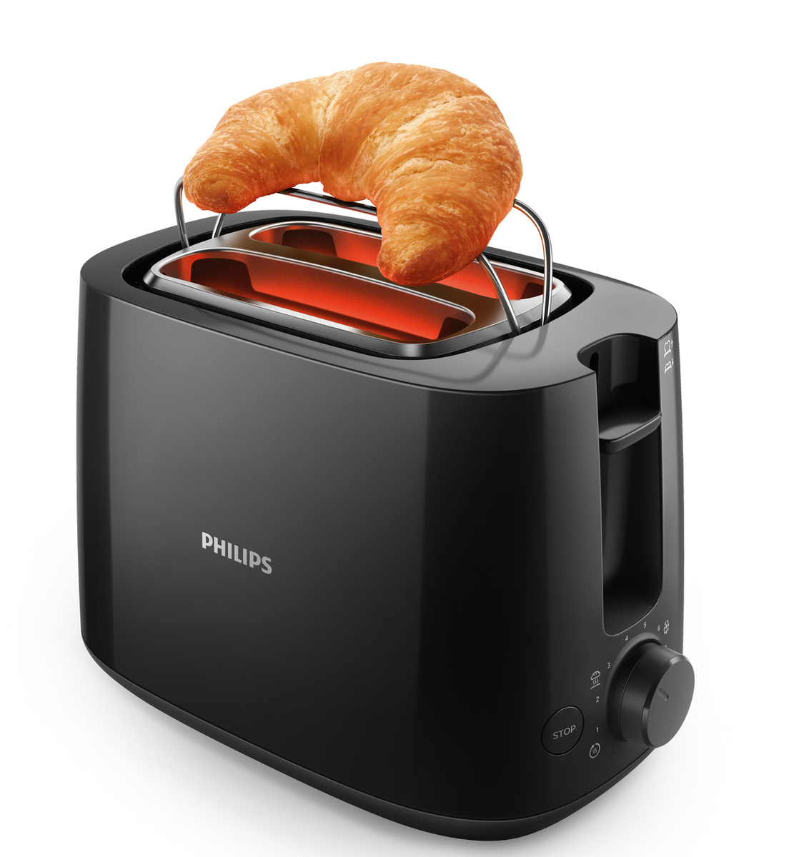Тостер Philips Daily Collection HD2581/90, черный — купить в интернет ...