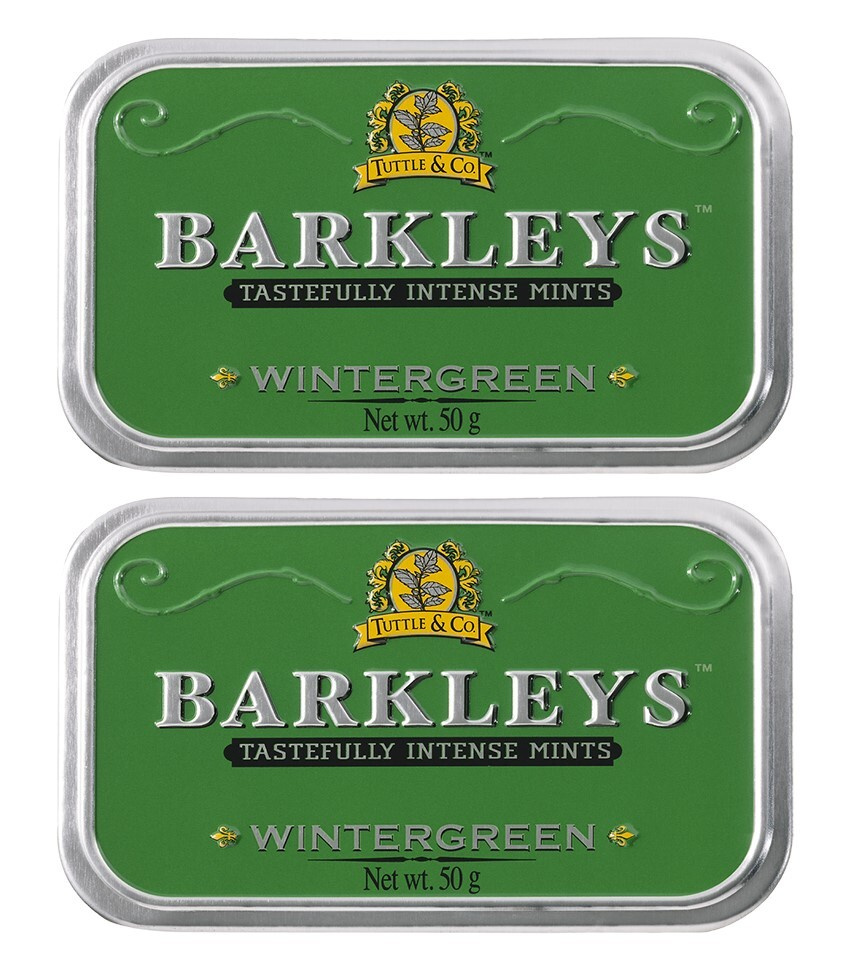 Леденцы Barkleys Mints Wintergreen зимняя свежесть 50 гр. (2 шт ...