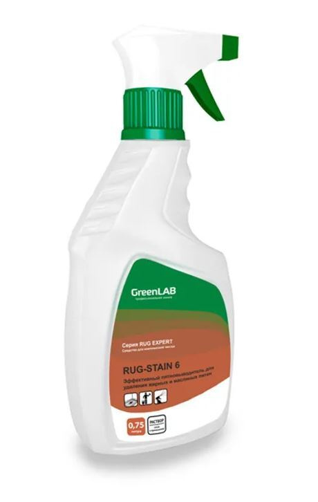 Пятновыводитель для удаления жирных и масляных пятен RUG-STAIN 6, 0.75л ...