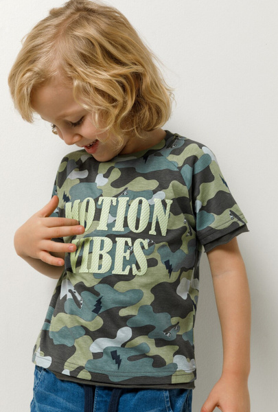 Футболка Acoola, размер 122, цвет голубой, оранжевый, 100%Хлопок - купить по выгодной цене в ...