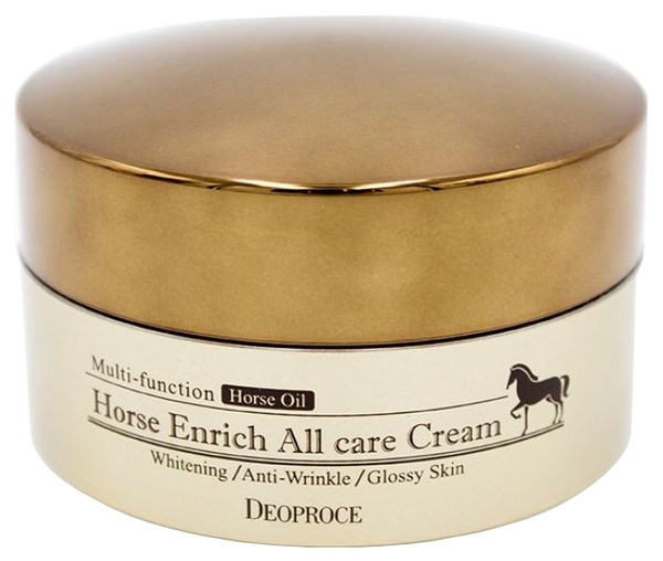 Deoproce Крем для лица питательный с лошадиным жиром Horse Enrich All ...