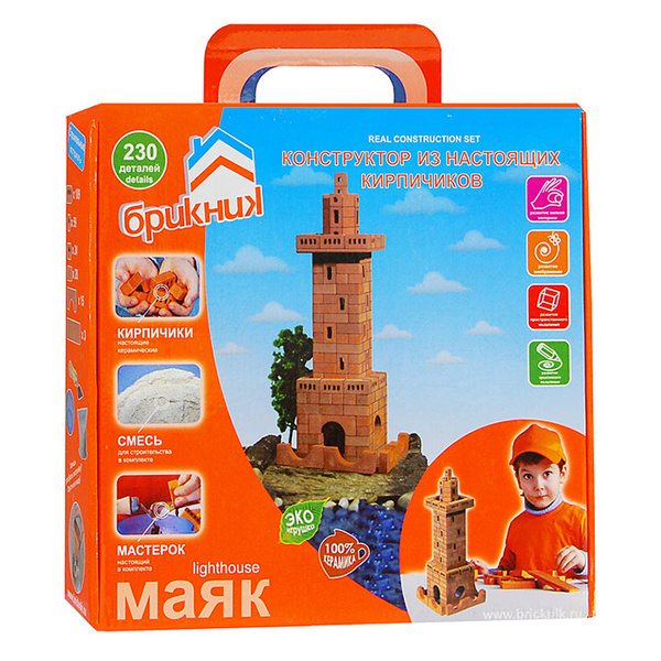 Конструктор детский из настоящих кирпичиков Brickmaster "Маяк" - купить ...