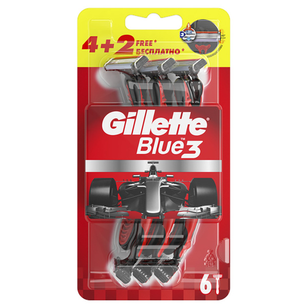 Одноразовая бритва мужская Gillette Blue 3 Nitro Одноразовые станки ...