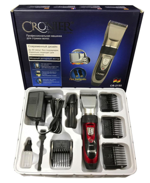 Машинка для стрижки CRONIER CR-2155, красный - купить по выгодным ценам ...