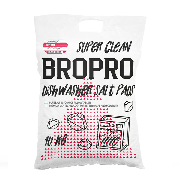 BROPRO, соль для посудомоечных машин, таблетированная, специальная, мешок 10 кг - купить с ...