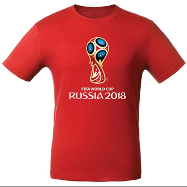 Футболка FIFA World Cup Russia, размер 48/50, цвет красный, 100% ...