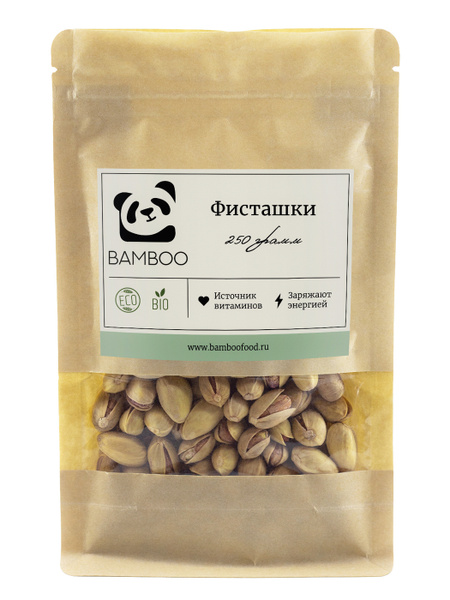 BAMBOO, Фисташки иранские, сорт "Акбари" 250 г - купить с доставкой по ...