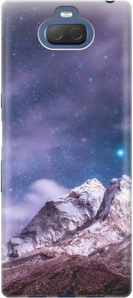 Силиконовый чехол Горы и звездное небо на Sony Xperia 10 / XA3 / Сони ...