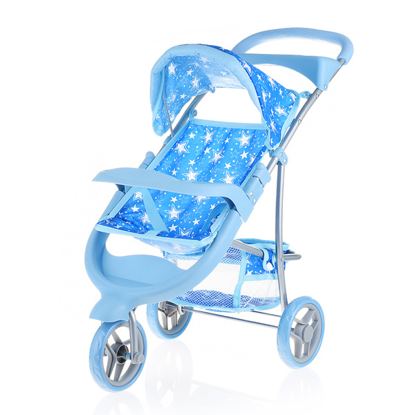 Melobo Коляска для кукол до 44см трехколесная Прогулочная 9614 Blue ...