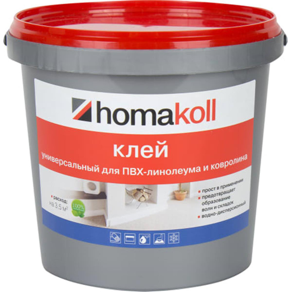 Клей универсальный для линолеума и ковролина Хомакол (Homakoll) 1.3 кг ...