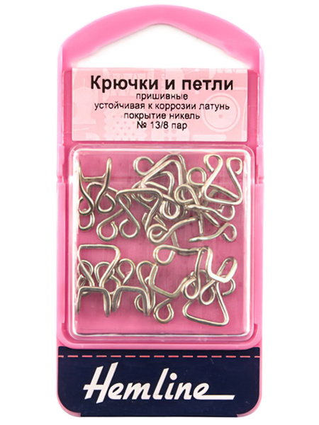 Крючки и петли пришивные, 8 пар, №13 - купить с доставкой по выгодным ...