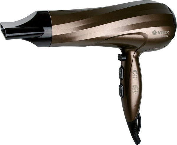 Фен для волос VITEK VT-2298 BN Brown, коричневый - купить по выгодным ценам в интернет-магазине ...