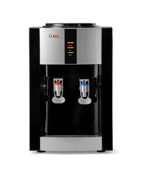 Кулер для воды AEL Настольный TK47, серебристый, черный купить по низкой цене с доставкой в ...
