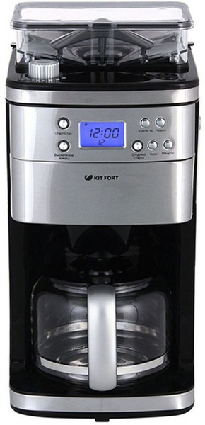 Kitfort Кофеварка капельная КТ-705, серебристый - купить с доставкой по выгодным ценам в ...
