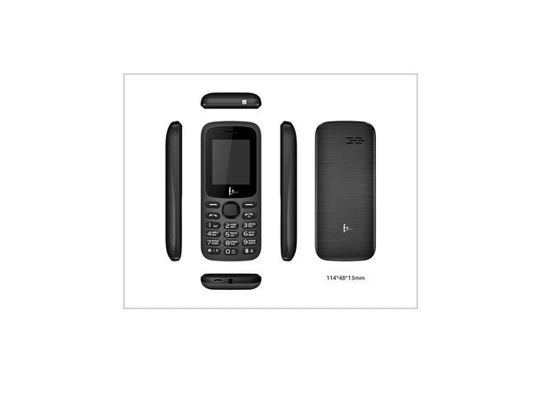 Мобильный телефон F+ F F197 Black, серебристый - купить по выгодной ...