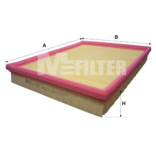 Фильтр воздушный MFILTER K421 - купить по выгодным ценам в интернет-магазине OZON (353180360)