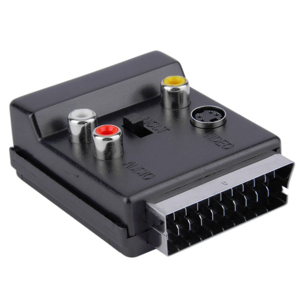 Переключаемый переходник Scart папа-мама S-Video 3 RCA o - купить с ...