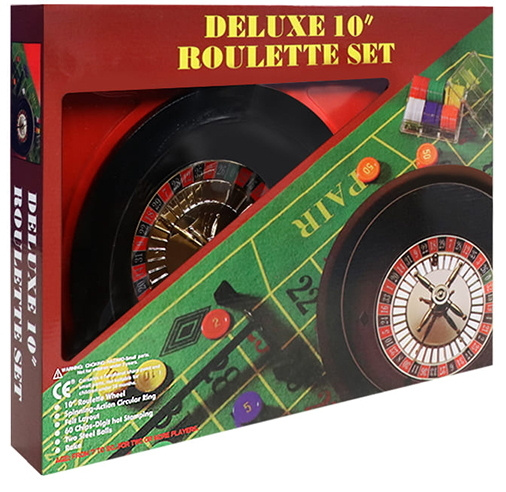 Настольная игра Рулетка Deluxe Roulette 10" (рулетка, поле, фишки ...