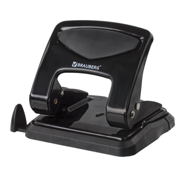 Дырокол Brauberg металлический, до 35 листов, черный (227788) - купить ...