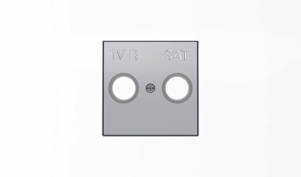 ABB SKY Серебристый алюминий Накладка для TV-R-SAT розетки - купить по низкой цене в интернет ...