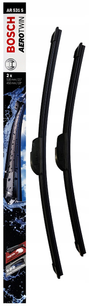 Щетка стеклоочистителя гибридная Bosch 3397118901, крепление Крючок ...