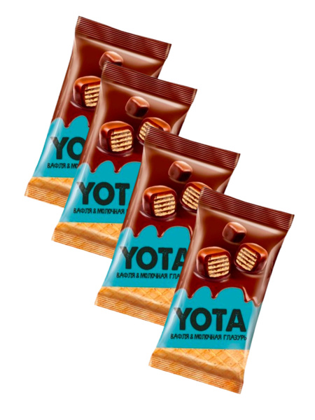 Вафельное драже /"YOTA"/ в молочной глазури/4 шт по 40г/Яшкино/ - купить с доставкой по выгодным ...
