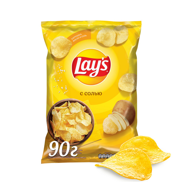 Чипсы картофельные Lay's Натуральный 90г - купить с доставкой по выгодным ценам в интернет ...