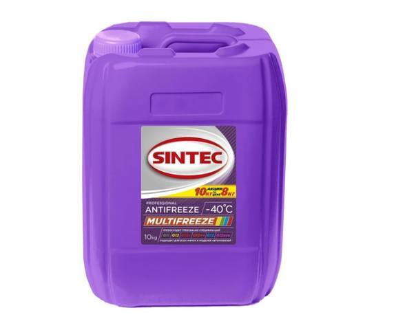 Антифриз SINTEC MULTI FREEZE, Готовый раствор купить по выгодной цене в ...