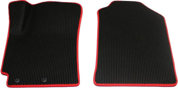 Коврики в салон автомобиля EvaTeka GM/S, цвет черный, красный - купить по выгодной цене в ...