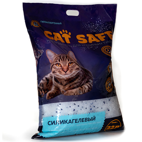 Наполнитель для кошачьего туалета силикагель Cat safe 22л - купить с ...