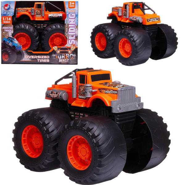 Машинка Junfa Джип-внедорожник 4х4 Турбо зверь 1:14 оранжевая - купить с доставкой по выгодным ...