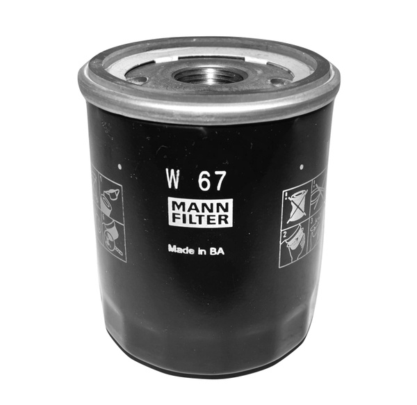 Фильтр масляный MANN FILTER W 67 - купить по выгодным ценам в интернет-магазине OZON (544061423)