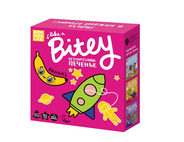 Печенье Take a Bite Банан 125 г - купить с доставкой по выгодным ценам ...
