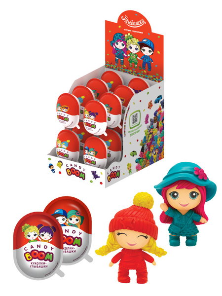 Шоколадное драже Fresh Toys Фреш тойс Candy Boom свитбокс "Улыбашки ...