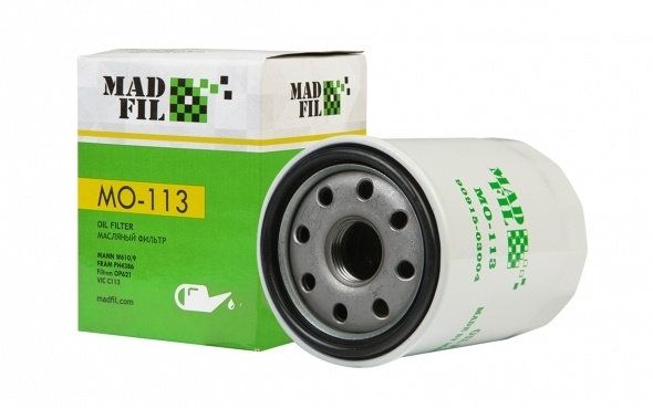 Фильтр масляный Madfil Фильтр масл MO113 (Toyota 9091503004) - купить ...