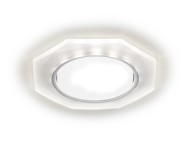 Ambrella Light Встраиваемый точечный светильник GX53 с LED подсветкой ...