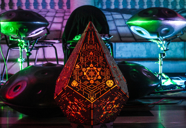 Купить LED светильник ночник из дерева "Metatron Crystal" интерьерный ...