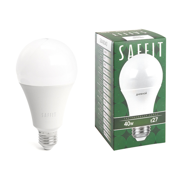 Лампа светодиодная SAFFIT, 40W 230V E27 6400K A80, SBA8040 купить на ...