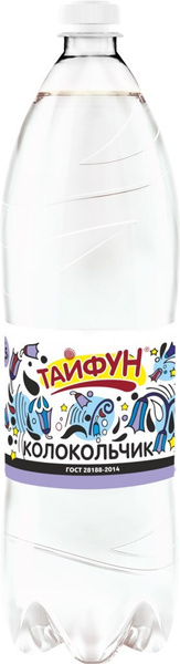 Напиток ТАЙФУН Колокольчик среднегазированный, 1.5 л - 6 шт. - купить с ...