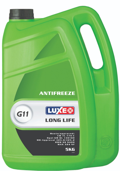 Антифриз LUXE LUXE-40 LONG LIFE GREEN LINE G11 зелёный 5 кг, Готовый ...