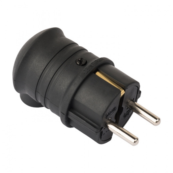 EKF PROxima Вилка угловая каучуковая 230В 2P+PE 16A IP44 PRO, RPS-017-16-230-44-r - купить с ...