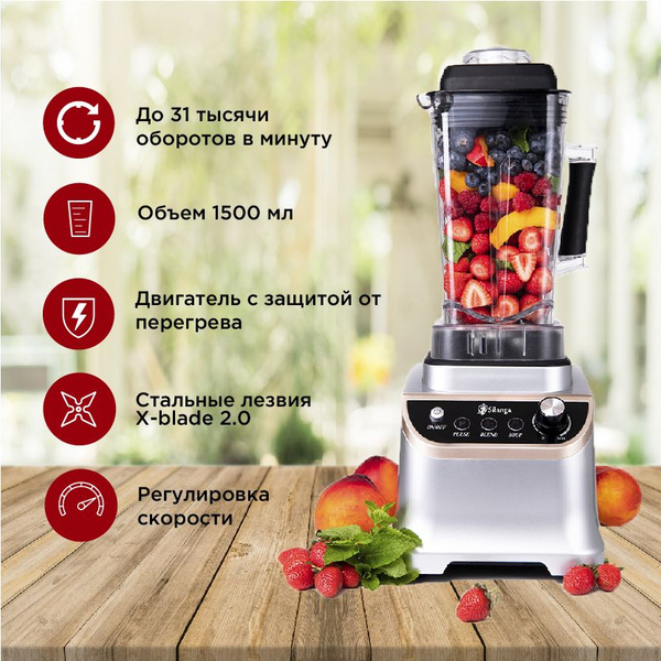 Silanga Стационарный блендер BL1500 PRO, серебристый купить на OZON по ...