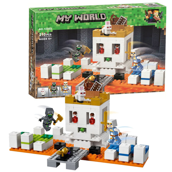 Конструктор Арена-череп / 210 Деталей / Майнкрафт MY WORLD 10988 ...
