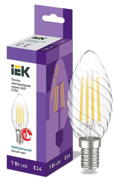 Филаментная, Светодиодная Лампочка IEK - купить в интернет магазине ...