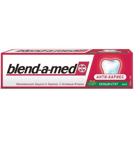 Blend-A-Med Зубная паста Антикариес/Кальци-стат Нежная мята, 100мл ...