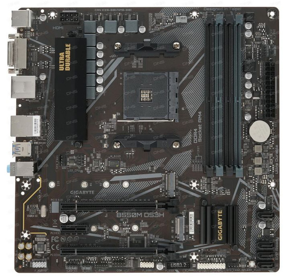 Материнская плата Gigabyte B550M DS3H купить по низкой цене с доставкой ...