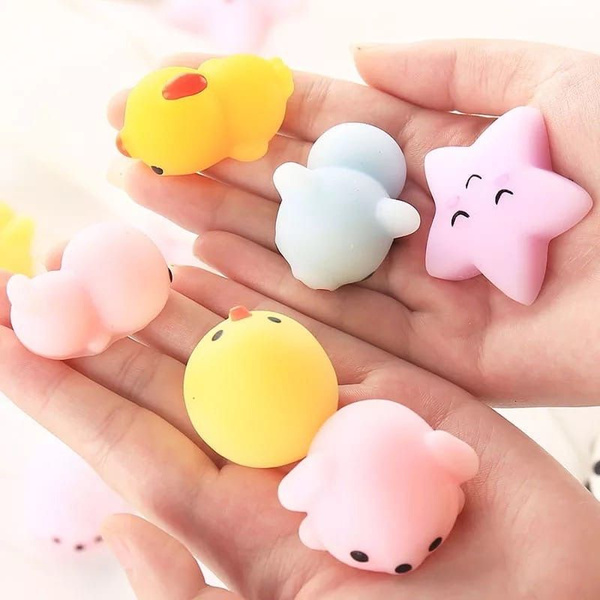 Сквиши 20 шт, набор игрушек антистресс маленькие фигурки, игрушки ...