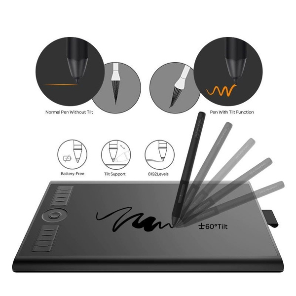 Графический планшет GAOMON, Android, Windows, 8192 уровня, черный ...